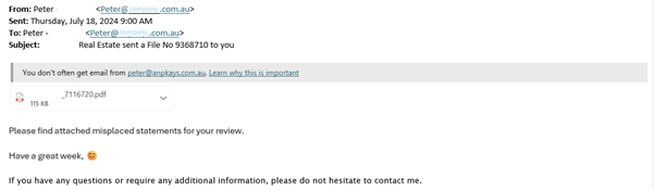 Beware of new Phishing Email – Fake Attachments