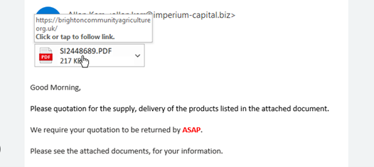 Beware of new Phishing Email – Fake Attachments